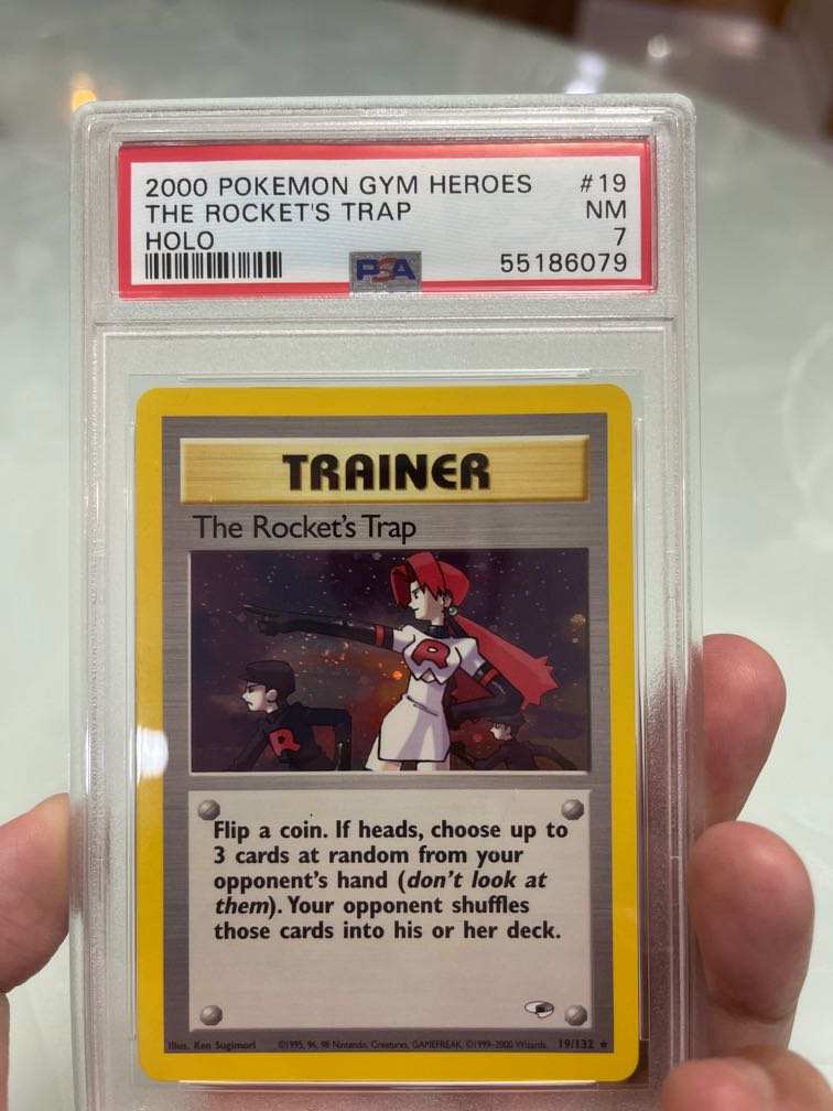 Gym heroes The rockets trap holo psa 7, Hobbies & Toys, Toys & Games on ...
