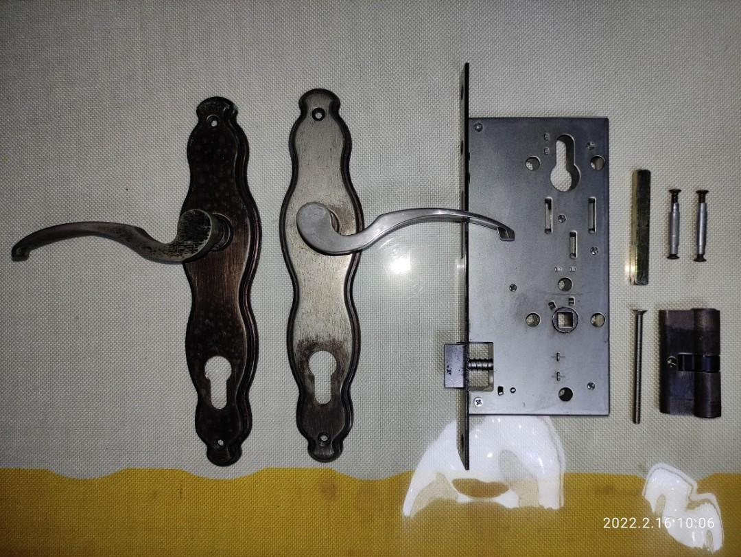 HDB gate lock, Furniture & Home Living, Security & Locks, Locks, Doors ...