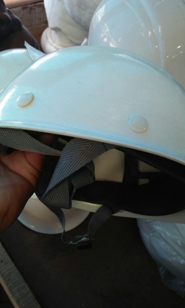 High quality Safety Helmet color white. Coding for engineers and ...