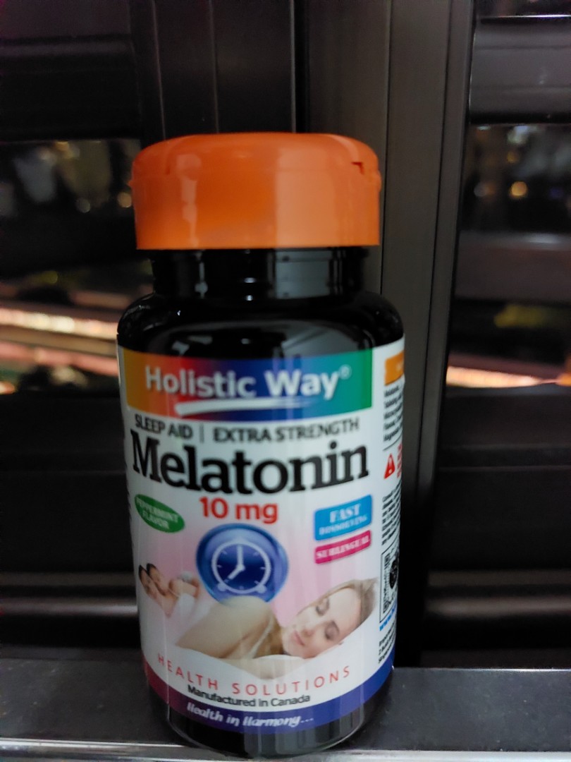 Holistic Way Extra Strength Melatonin 10mg Peppermint Flavor (30 ...