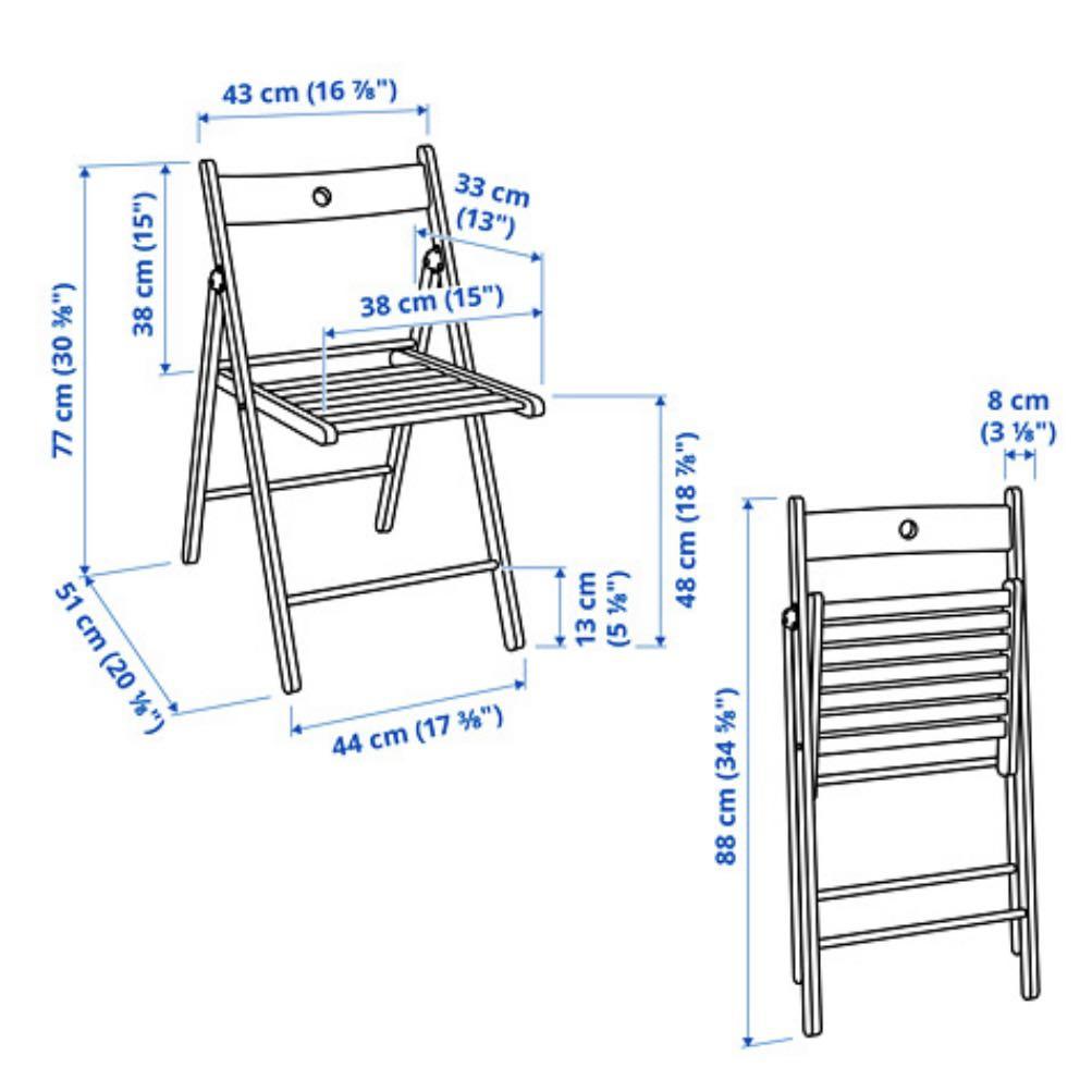 IKEA TERJE摺櫈 x 3, 傢俬＆家居, 傢俬, 椅子 - Carousell