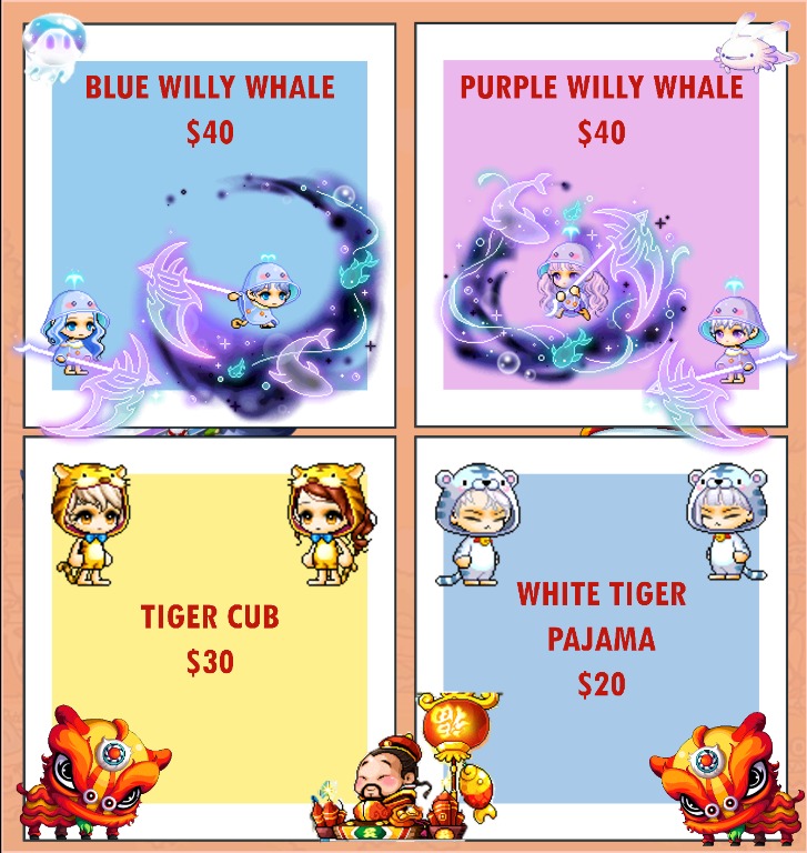 MapleSEA Aquila Cash Item Sets, Video Gaming, Gaming Accessories, In ...