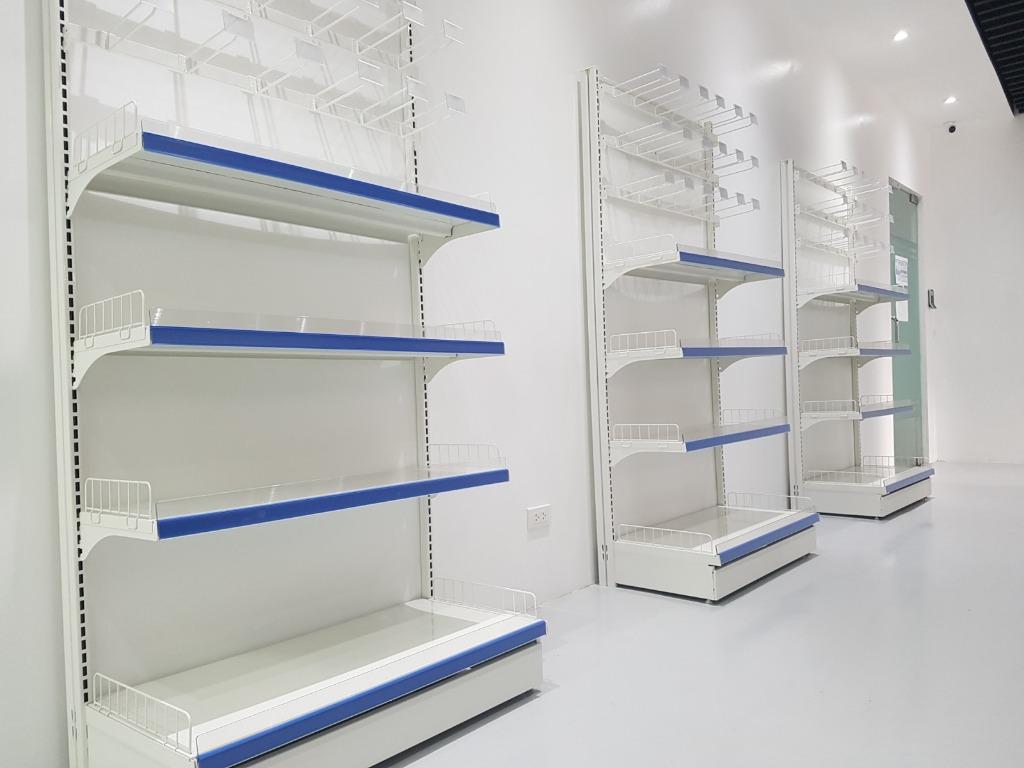 Mesh Type Gondola Rack Grocery / Convenience Shelve, Furniture & Home ...