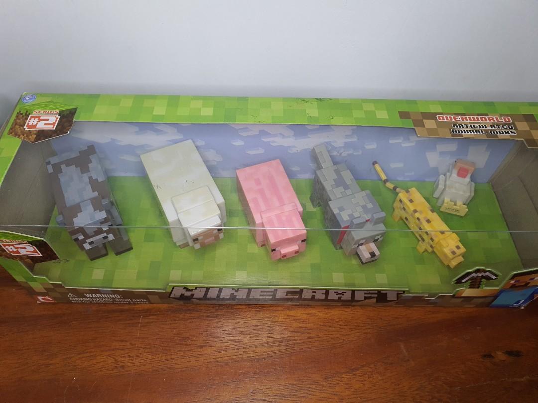 MINECRAFT SERIES 2 OVERWORLD Articulated Animal Mobs, Hobbies & Toys ...
