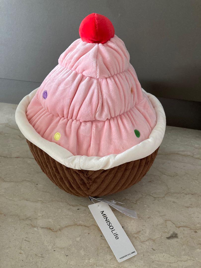 Miniso Cupcake Pillow, Hobbies & Toys, Toys & Games on Carousell