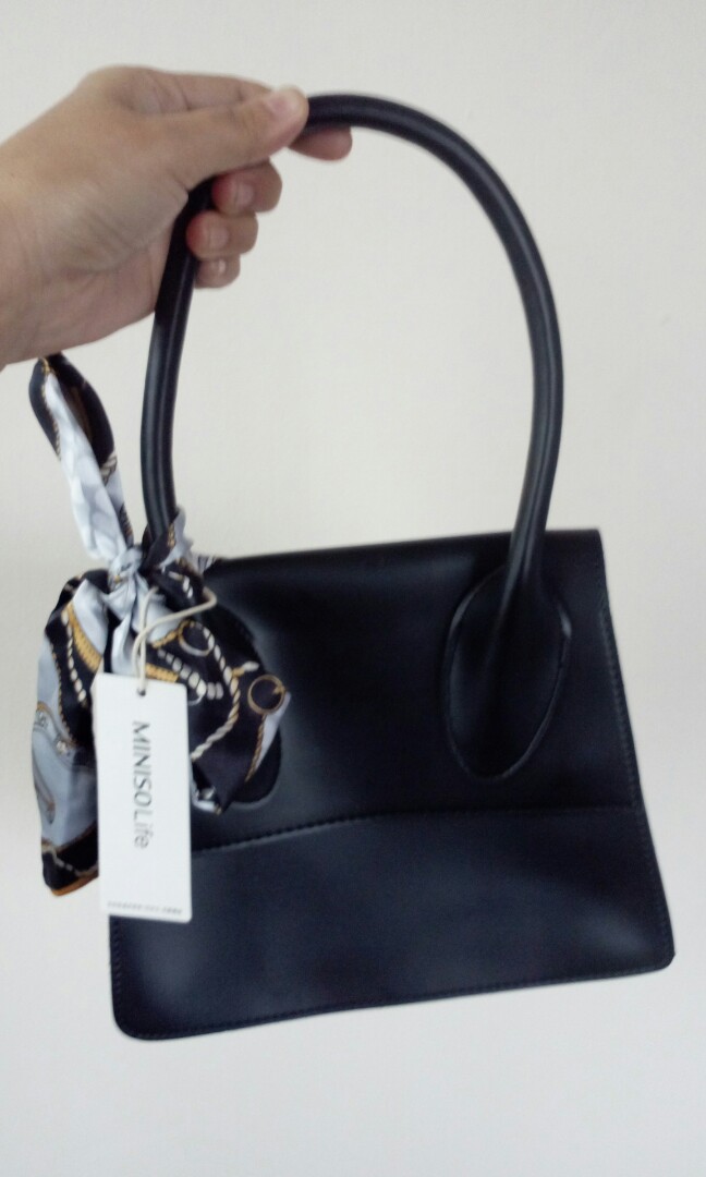 Miniso Handbag Black, Women's Fashion, Bags & Wallets, Shoulder Bags on ...