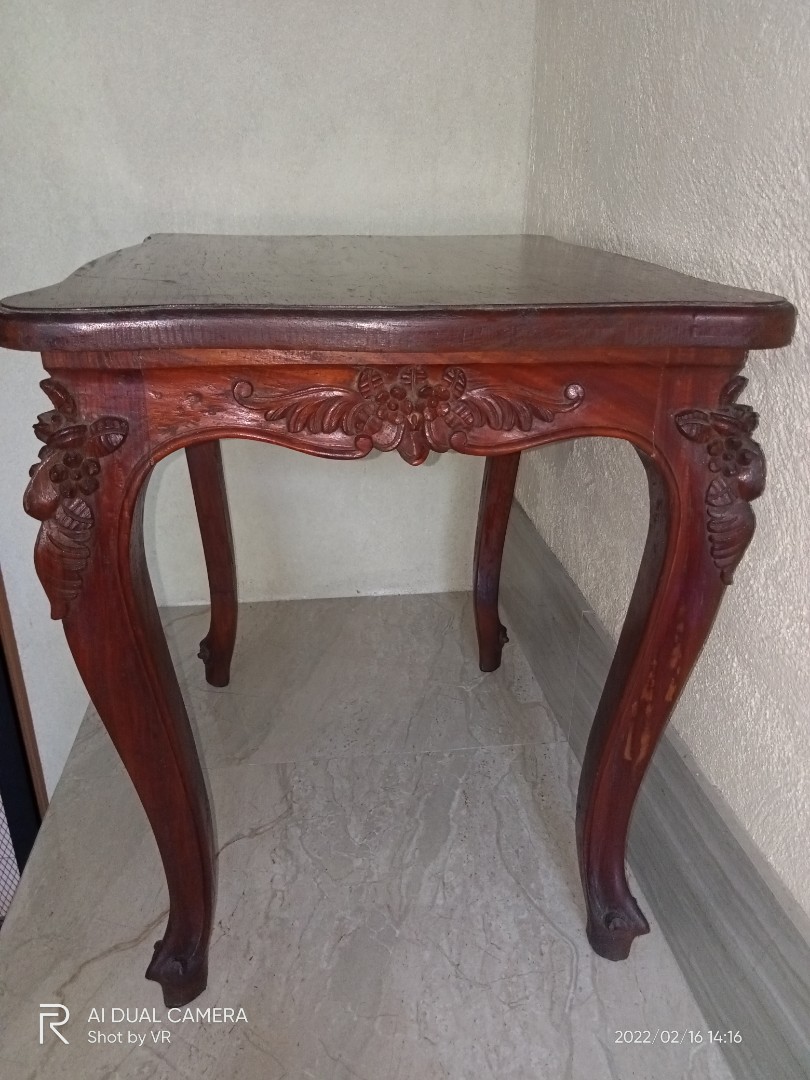 Narra Side Table with Carvings FREE DELIVERY METRO MANILA ONLY ...