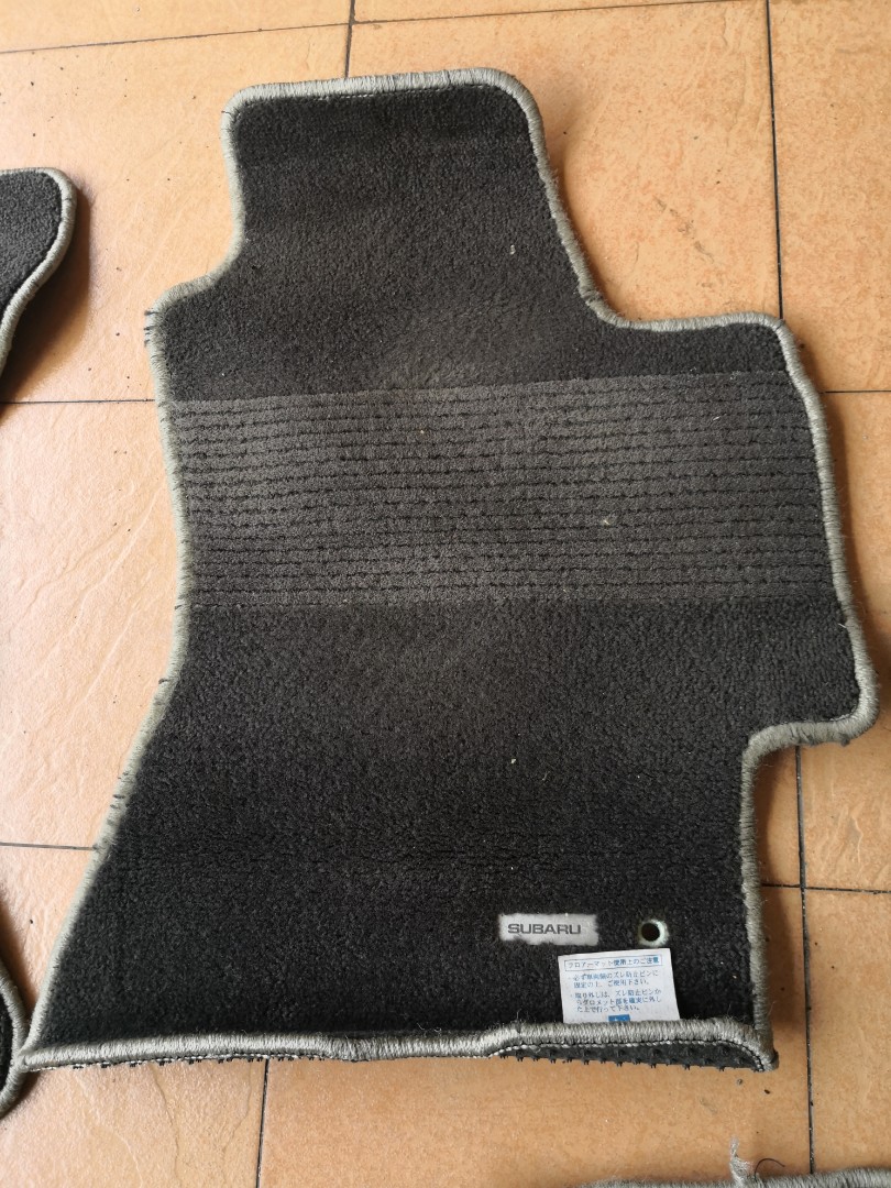 Original Subaru Car Mat Carpet Impreza Legacy Forester XV STI WRX, Auto ...