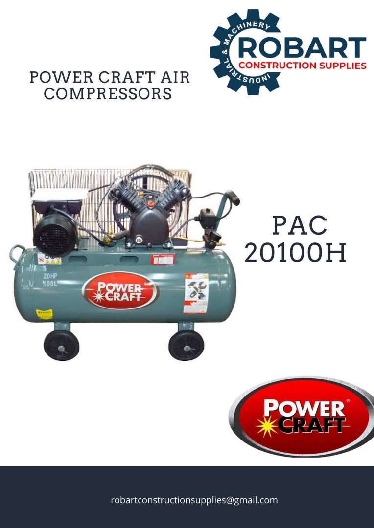 POWER CRAFT AIR COMPRESSOR PAC 20100H, Commercial & Industrial ...