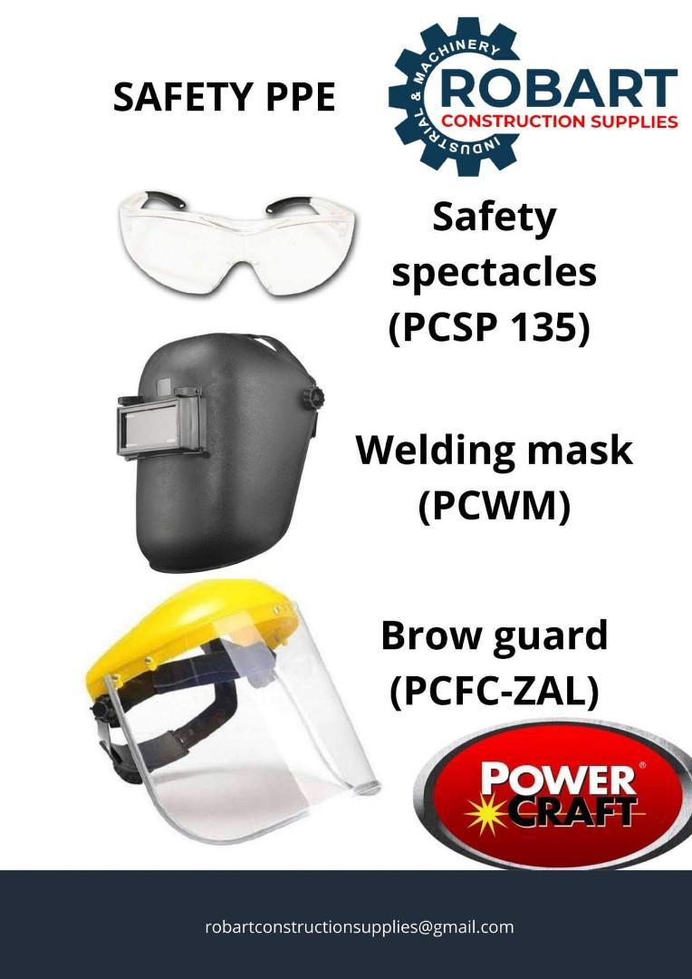 POWER CRAFT SAFETY PPE, BROW GUARD AND WELDING MASK, Commercial ...
