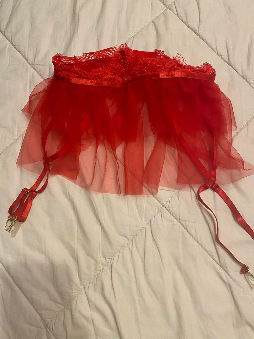 Red lingerie, Women's Fashion, Undergarments & Loungewear on Carousell