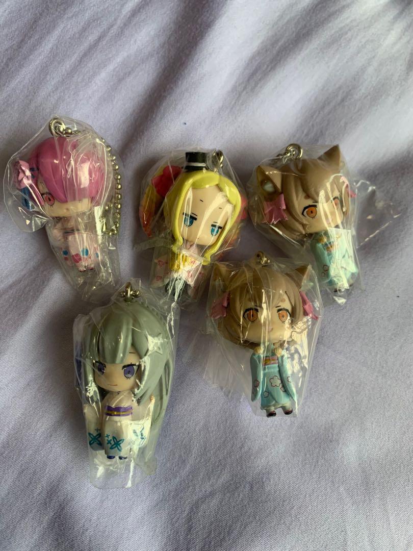 Re:zero keychains Rem Emilia Ram Beatrice Felix, Hobbies & Toys ...