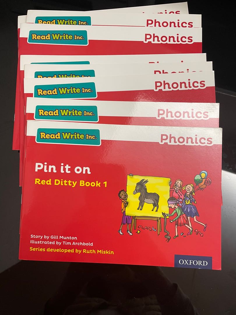RWI Phonics Red Ditty Book 1-10, 興趣及遊戲, 書本 & 文具, 小朋友書 - Carousell