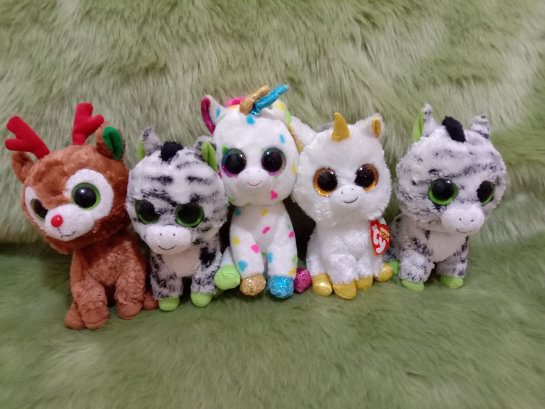 SET 3 BEANIE BOOS, PLUSHIES, 5-6 INCHES, Hobbies & Toys, Toys & Games ...