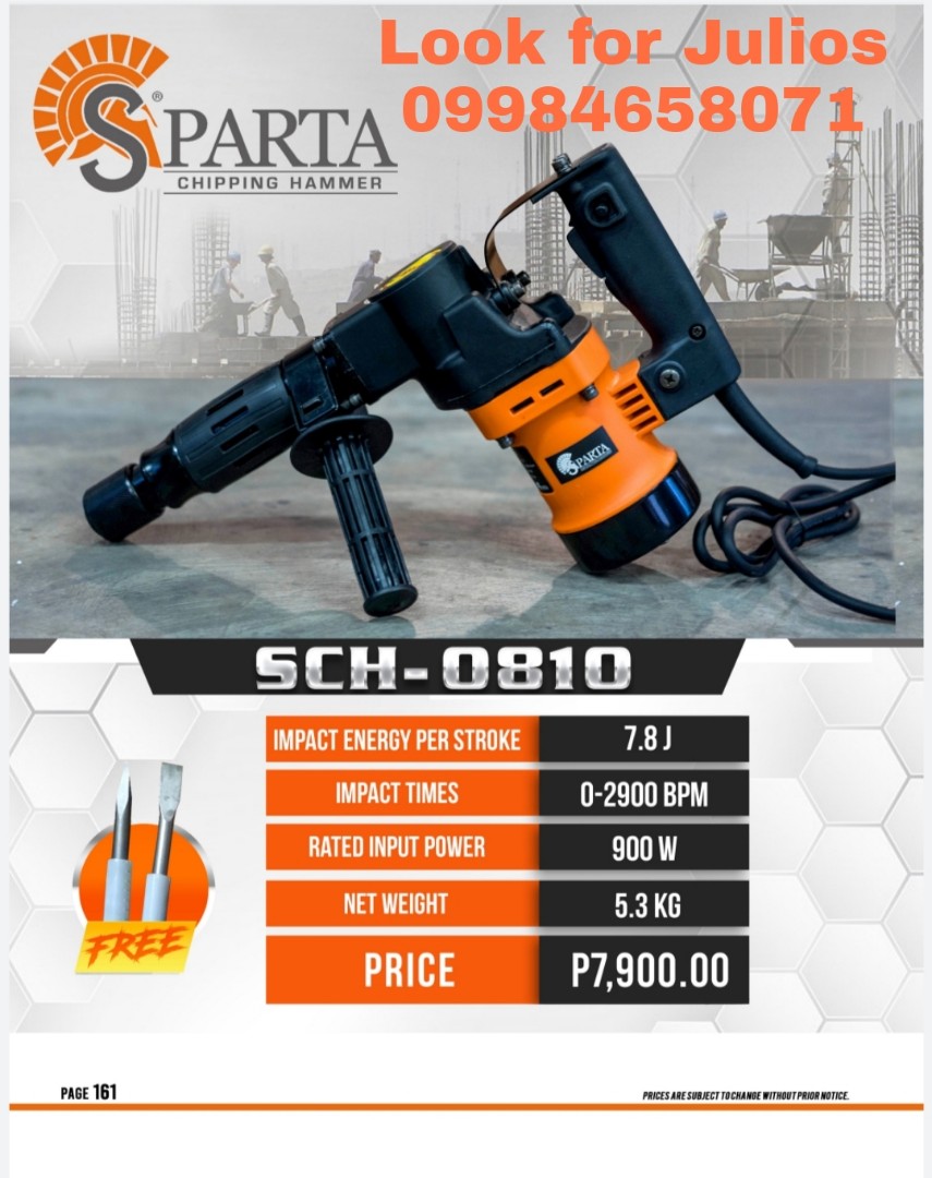 "SPARTA" Chipping Hammer, Commercial & Industrial, Construction Tools ...