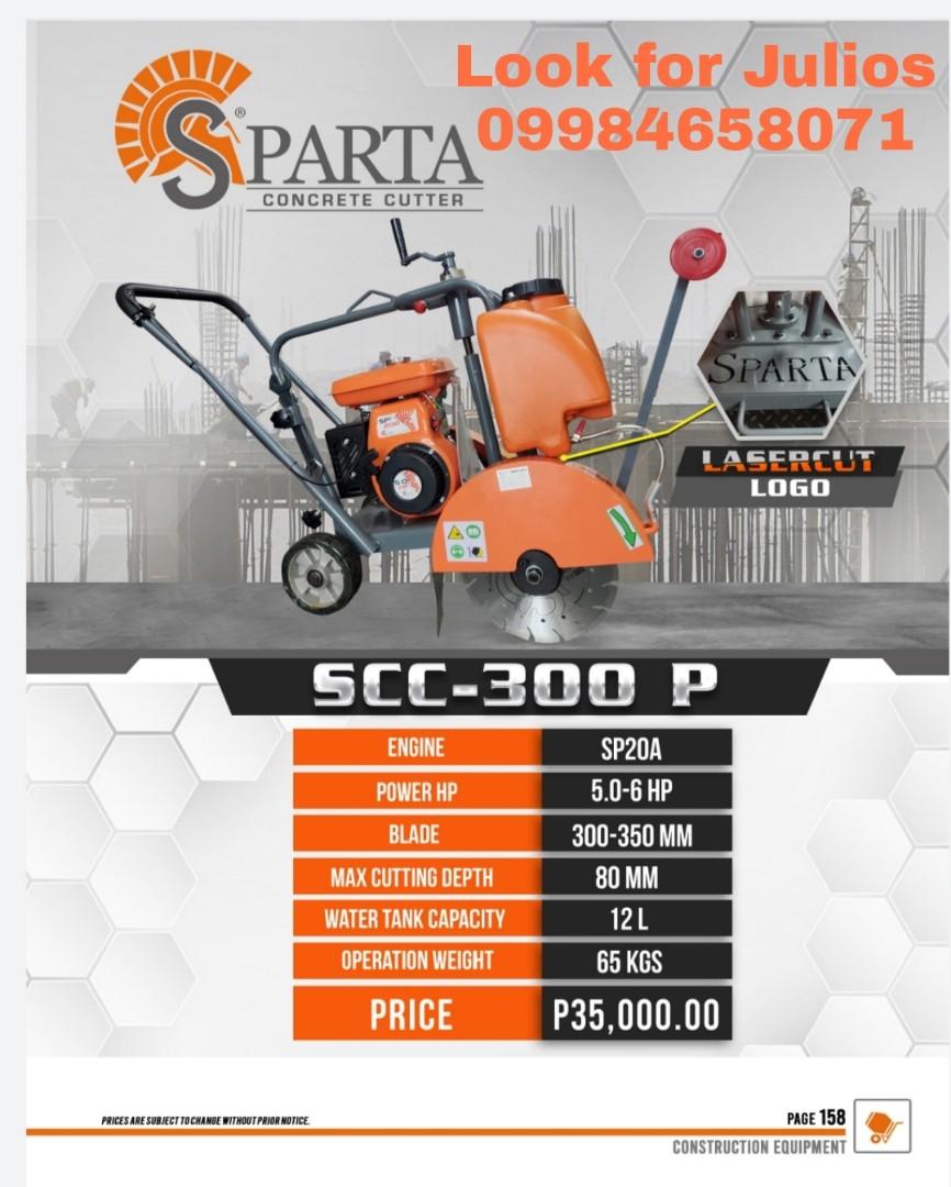 "SPARTA" Concrete Cutter 5.0-6HP, Commercial & Industrial, Construction ...