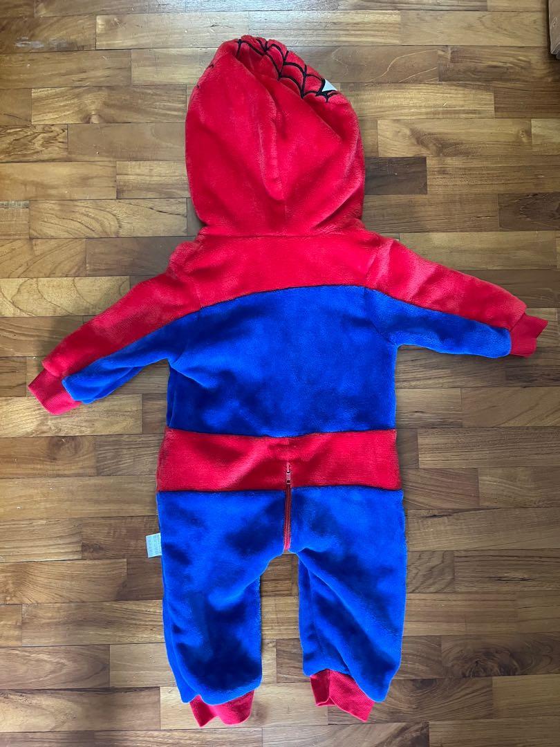 baby spiderman sleepsuit