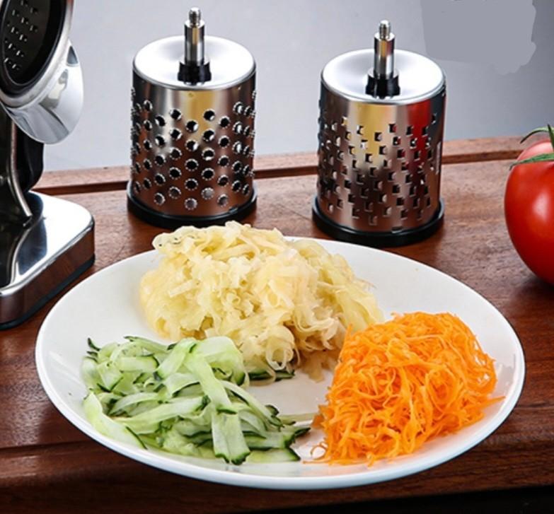 Stainless steel grater with manual hand turner. Grate faster without ...