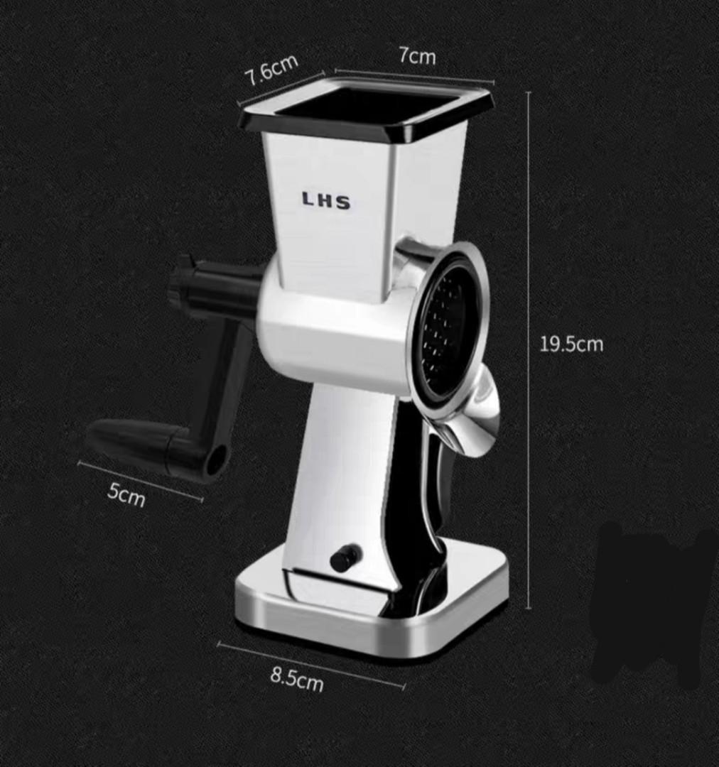 Stainless steel grater with manual hand turner. Grate faster without ...