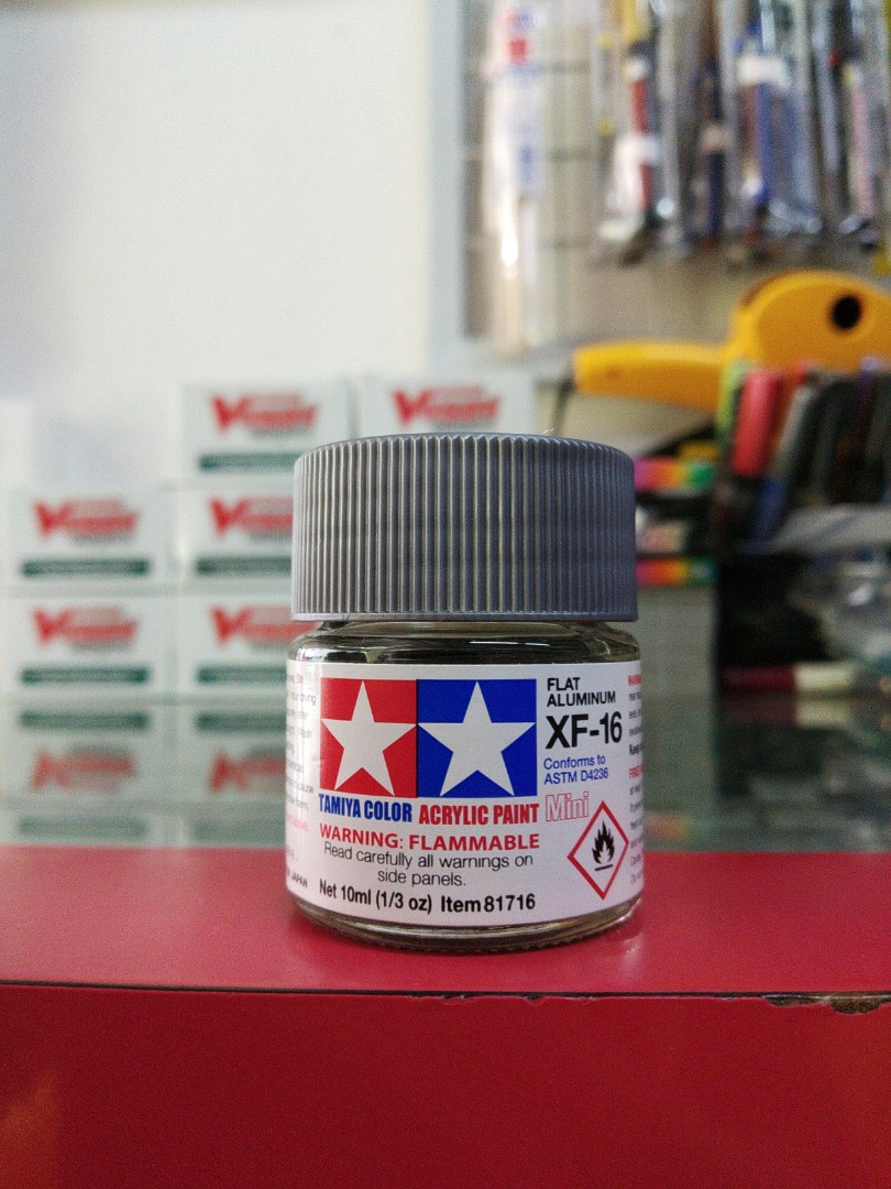 Tamiya XF-16 Flat Aluminum Acrylic Paint Mini, Hobbies & Toys ...