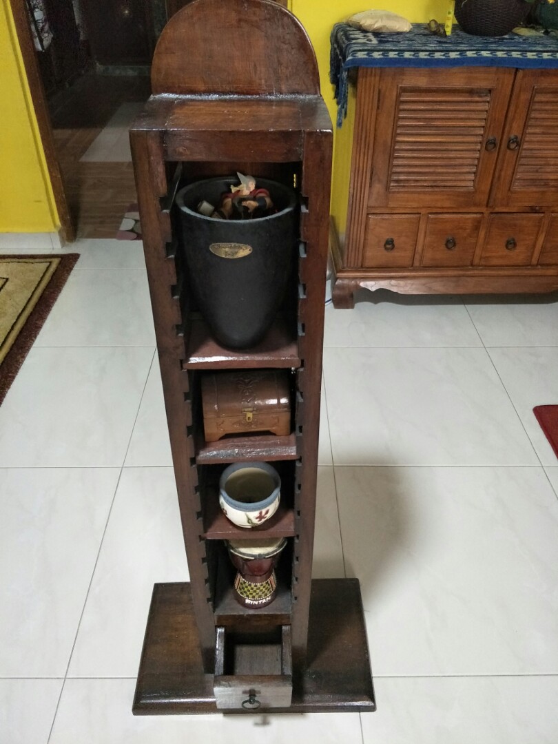 Teak wood rack, Furniture & Home Living, Furniture, Shelves, Cabinets ...