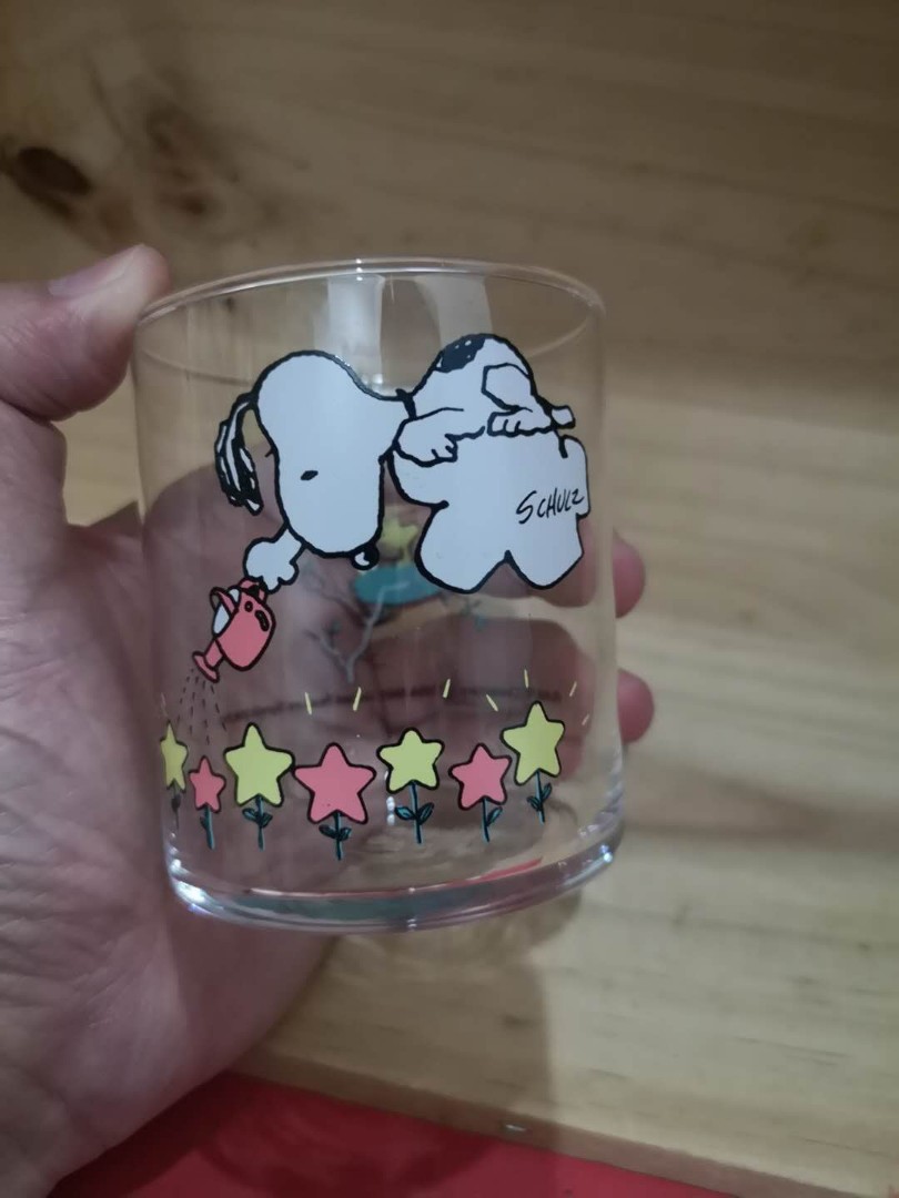 The Peanuts Snoopy & Woodstock Glass Collection, Furniture & Home ...