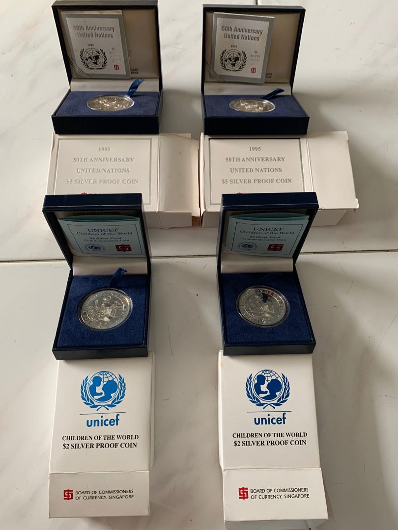 UN & UNICEF Coin Set, Hobbies & Toys, Memorabilia & Collectibles ...