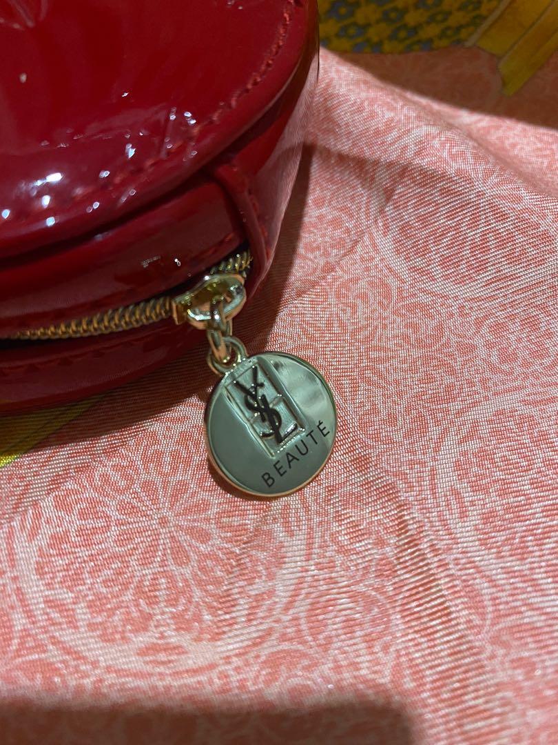 YSL beauty collection coin purse pouch in red patent, Women's Fashion ...