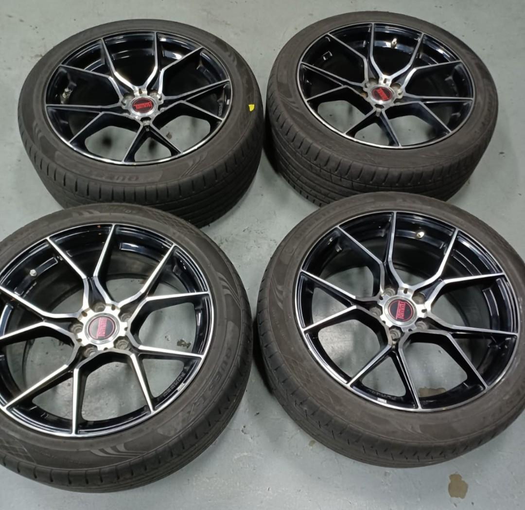 18"TOMMI FLOW FORM RIM & USED TYRE, Car Accessories, Tyres & Rims on ...