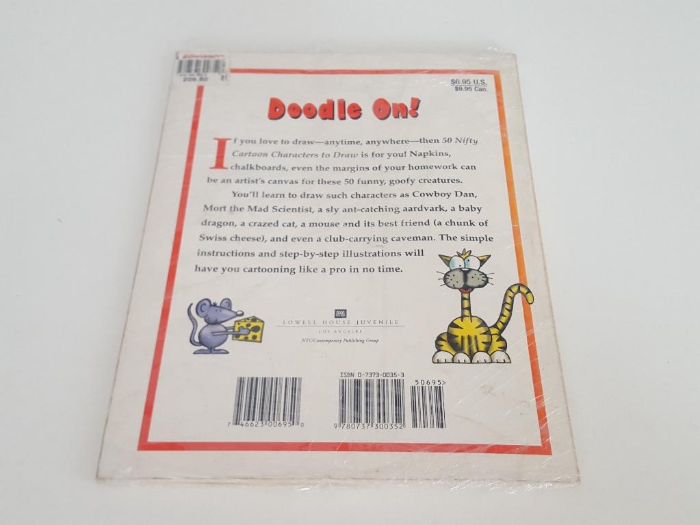 50 Nifty Cartoon characters to draw by Neal Yamamoto book, Hobbies ...