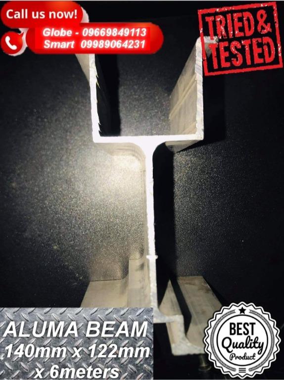 Aluma Beam AlumaBeam 140mm x 122mm x 6meters Heavy Duty use for ...