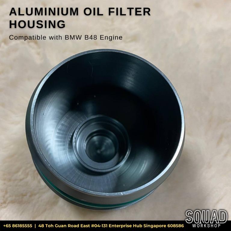 Aluminium Oil Filter Housing (Compatible with BMW B48), Car Accessories ...