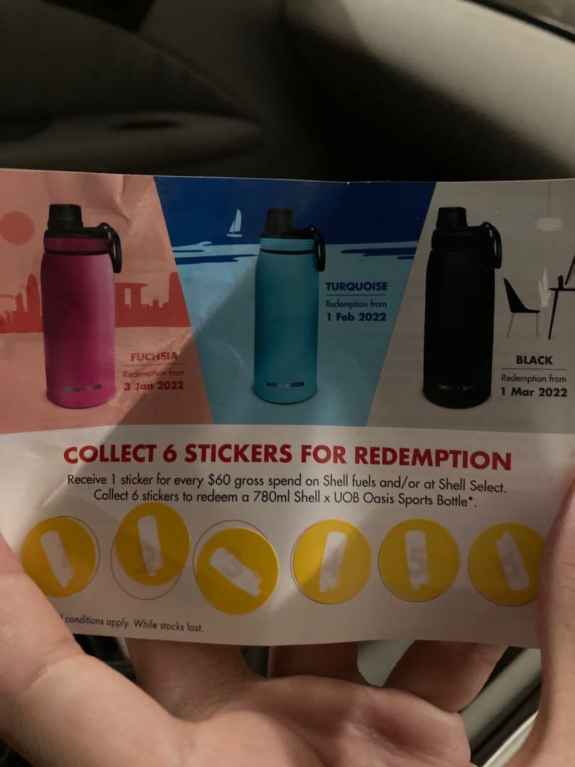 any colour Oasis UOB Shell Sports Water Bottle Insulated Thermal Flask ...