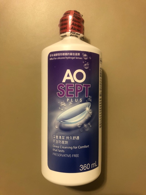 【全新未開】AO SEPT PLUS 隱形眼鏡護理雙氧水護理系統360ml, 美容＆化妝品, 健康及美容 - 眼部護理 - Carousell