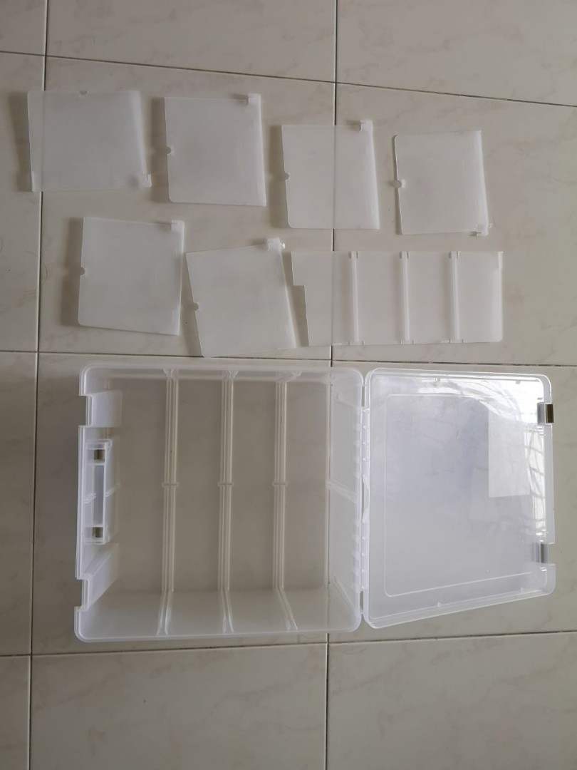 Artbin Large Deep Storage Box with removable dividers, Furniture & Home ...