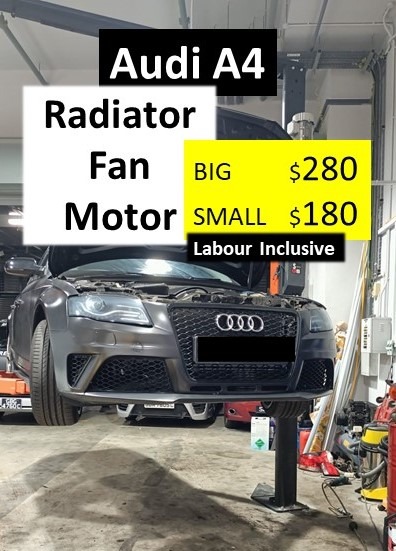 Audi A4 Radiator Fan Motor Replacement, Car Accessories, Car Workshops ...
