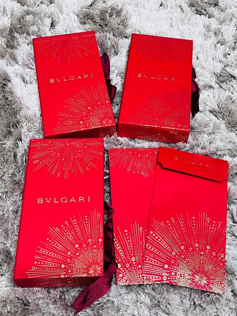 Authentic Bvlgari Red Packets Various, Luxury, Accessories on Carousell