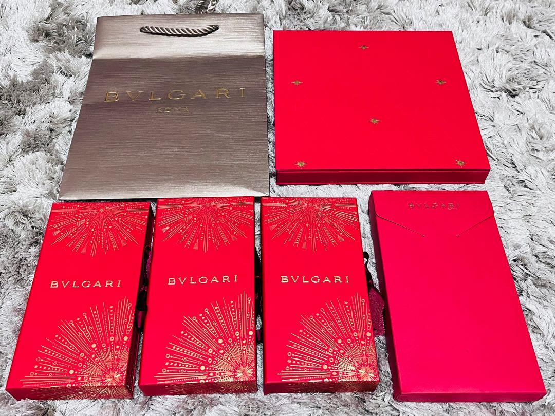 Authentic Bvlgari Red Packets Various, Luxury, Accessories on Carousell