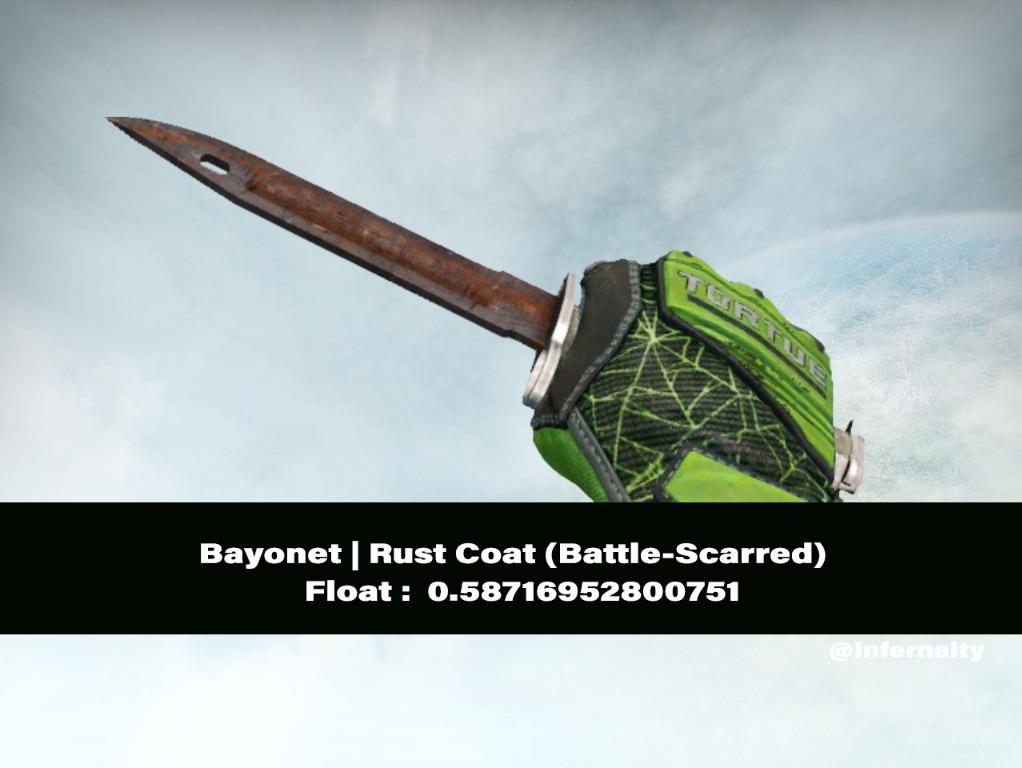 Bayonet Rust Coat BS CSGO SKINS KNIVES, Video Gaming, Gaming ...