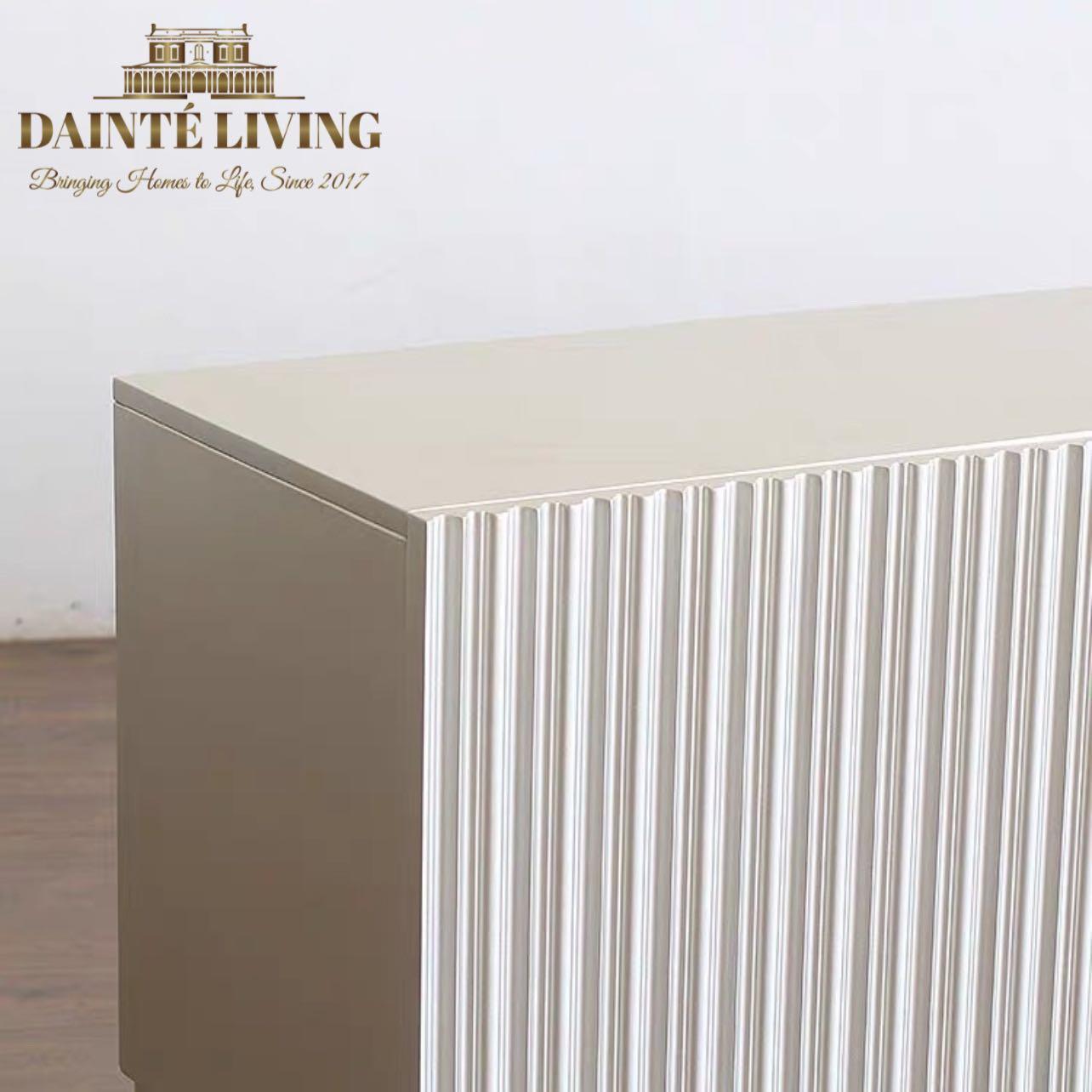 Bespoke Fluted TV Console Cabinet, Furniture & Home Living, Furniture ...