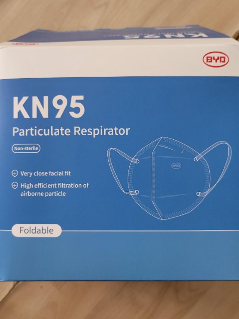 BYD KN95 Respirator, Health & Nutrition, Face Masks & Face Shields on ...