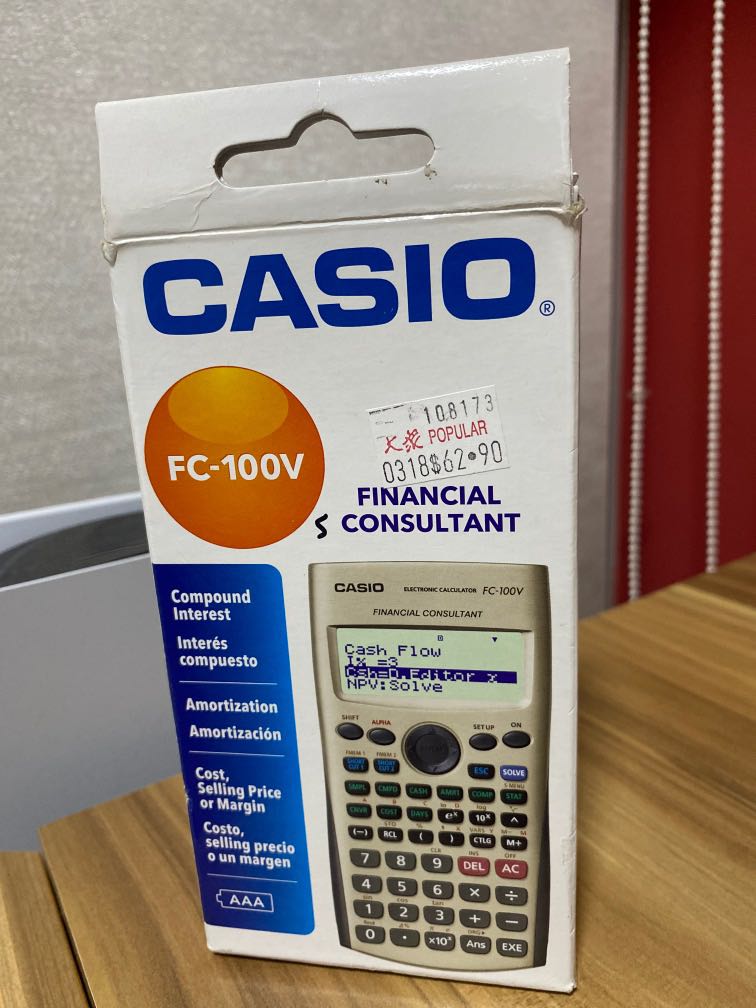 CASIO Financial Calculator- FC-100v, Hobbies & Toys, Stationery & Craft ...