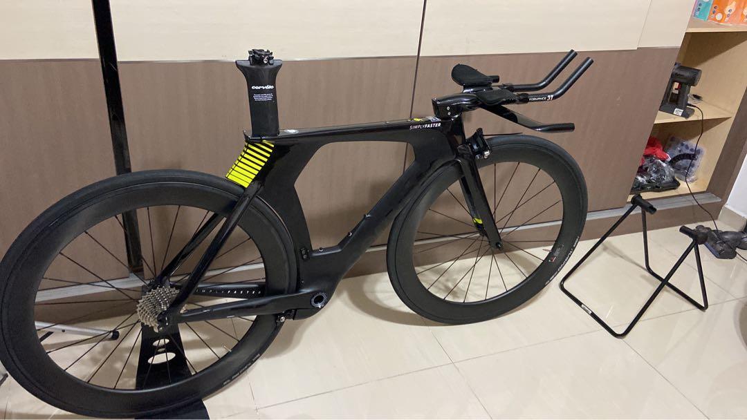 Cervelo p5 three full carbon aero road tt time trial tri bike rim brake ...