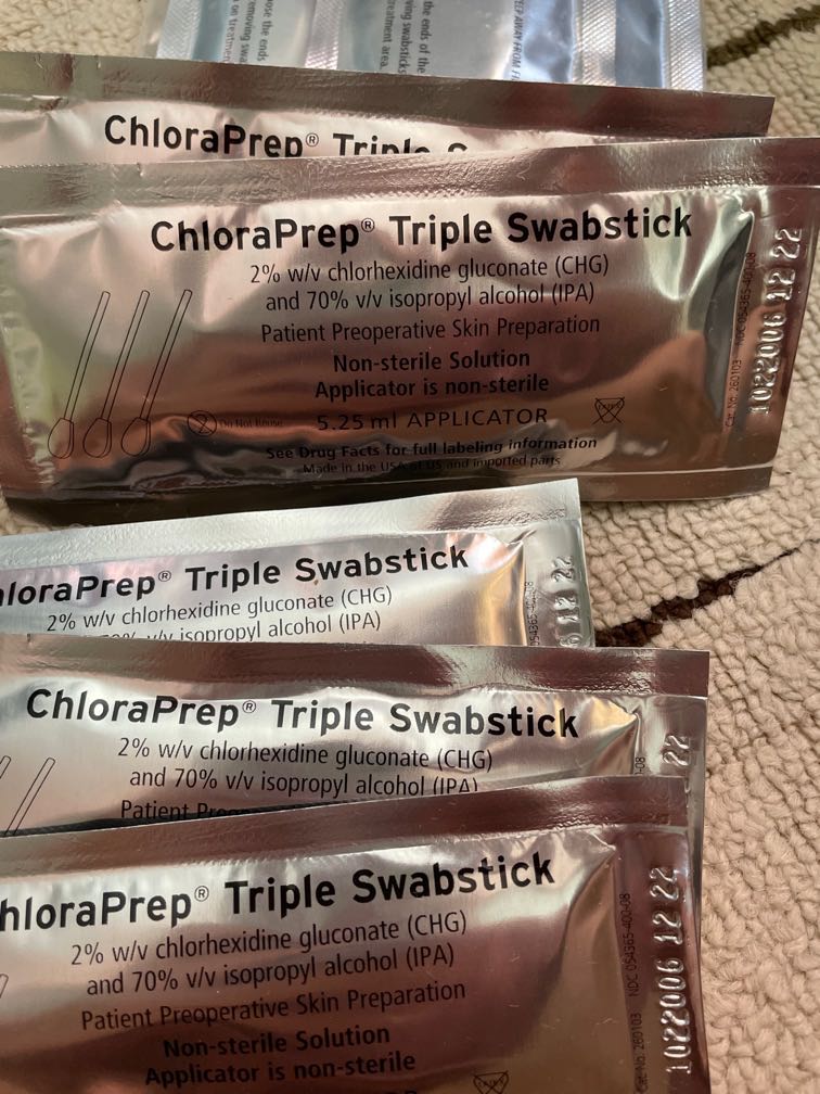 ChloraPrep Triple Swabstick, Health & Nutrition, Medical Supplies ...