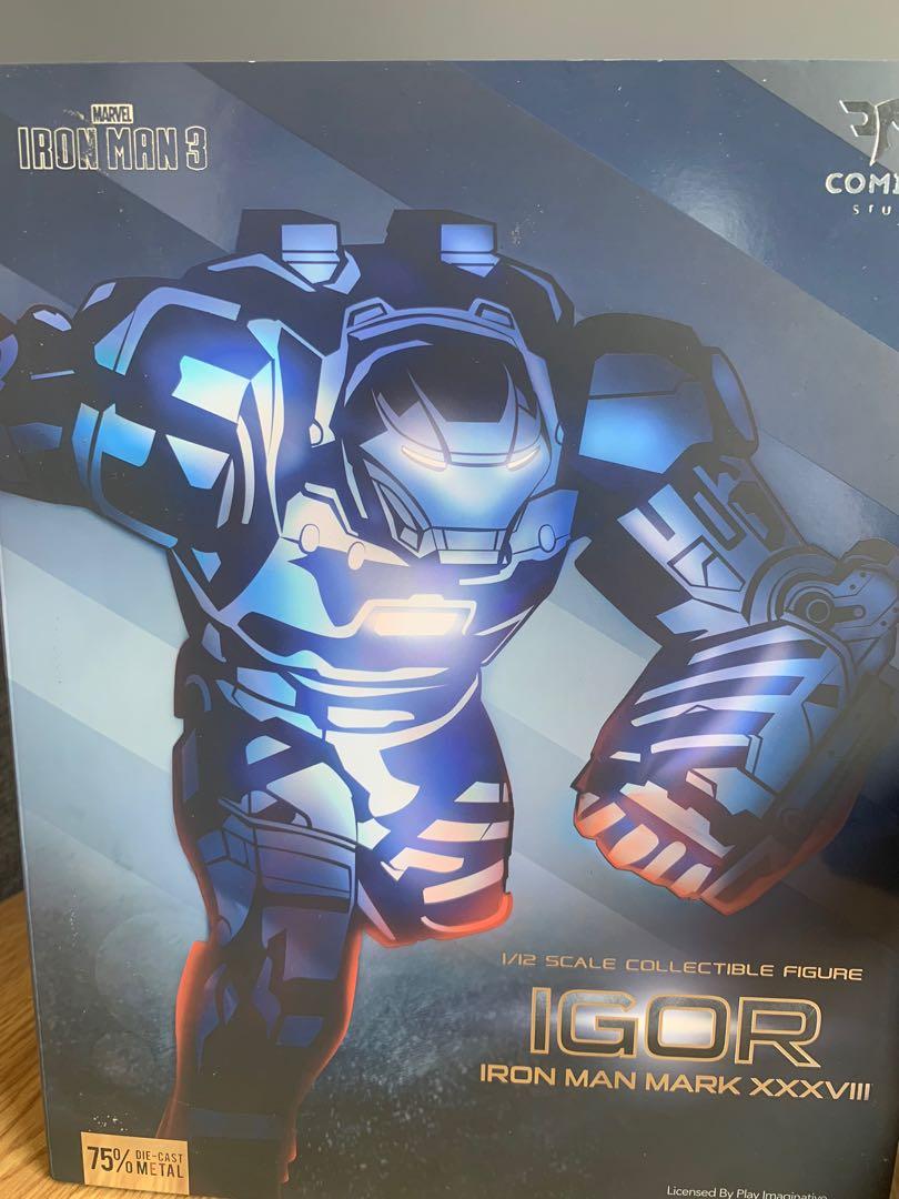 Comicave Iron Man Mark 38 Igor figurines for Sale, Hobbies & Toys, Toys ...