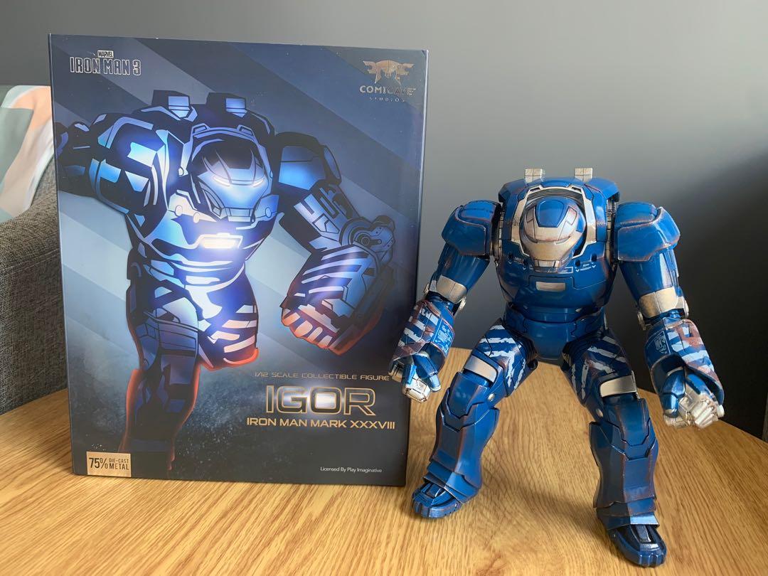Comicave Iron Man Mark 38 Igor figurines for Sale, Hobbies & Toys, Toys ...