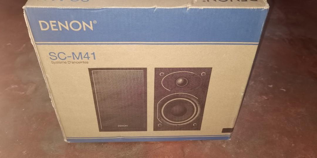 DENON SC-M41 HIFI BOOKSHELF SPEAKER SET, TV & Home Appliances, TV ...