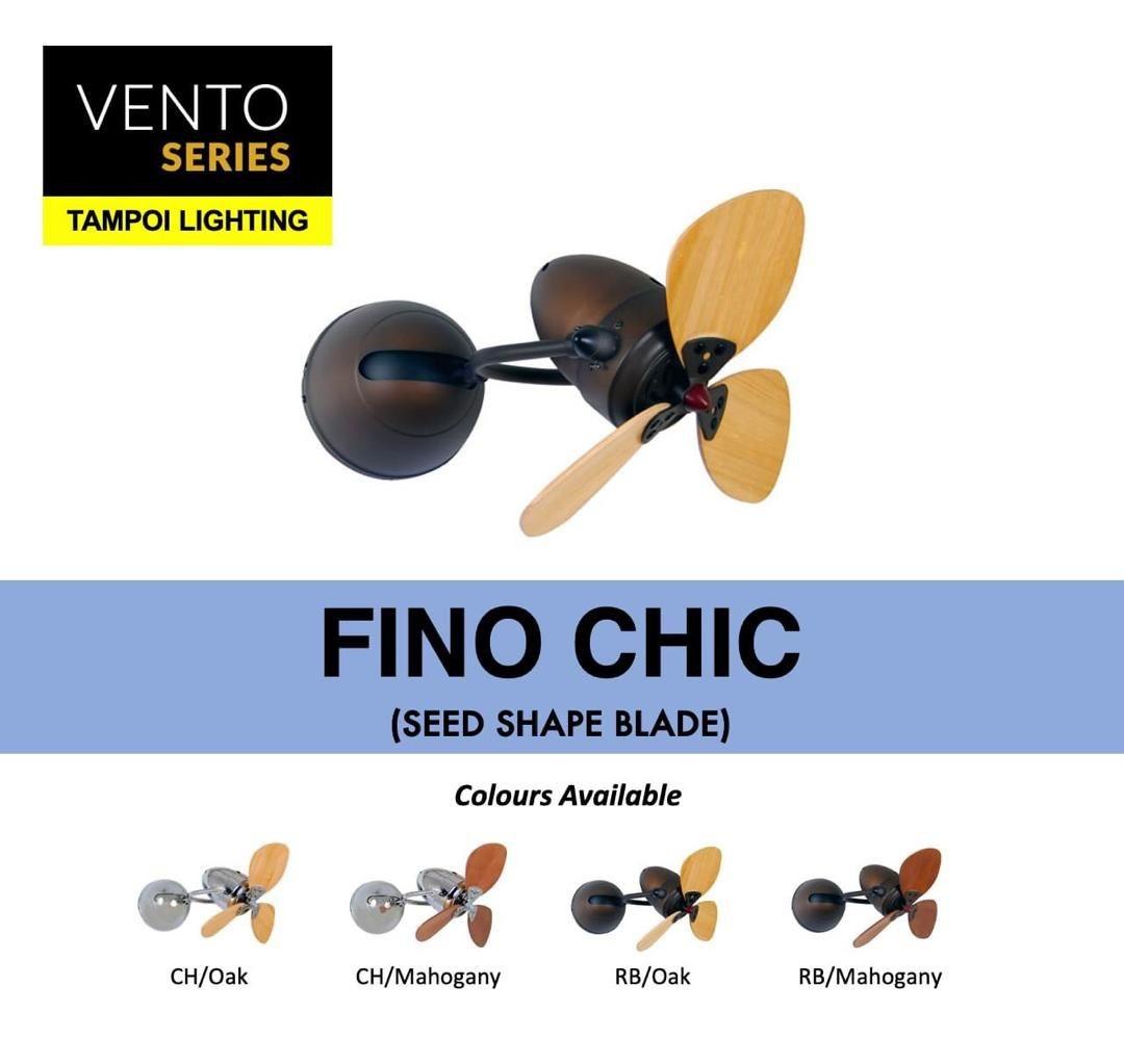 DESGINER WALL FAN Vento Fino Chic, Furniture & Home Living, Lighting ...
