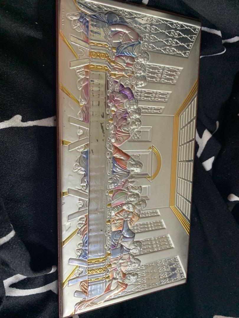 Display collection of Jesus with 12 disciples last supper 12K gold home ...