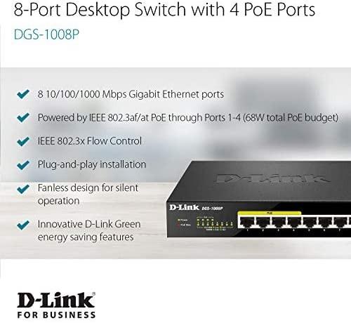 D-Link Poe switch DGS-1008P, Computers & Tech, Office & Business ...